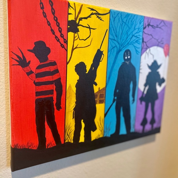 Wall Decor | Horror Characters Painting | Poshmark